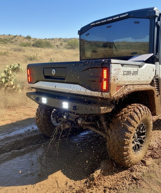 Can-Am Defender HD11 Rear Bumper – LED Lights, Made in USA - No Limit ...
